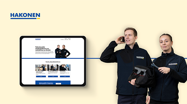 Hakonen Solutions Oy b2b-verkkosivuston uudistus (WordPress, Into ...