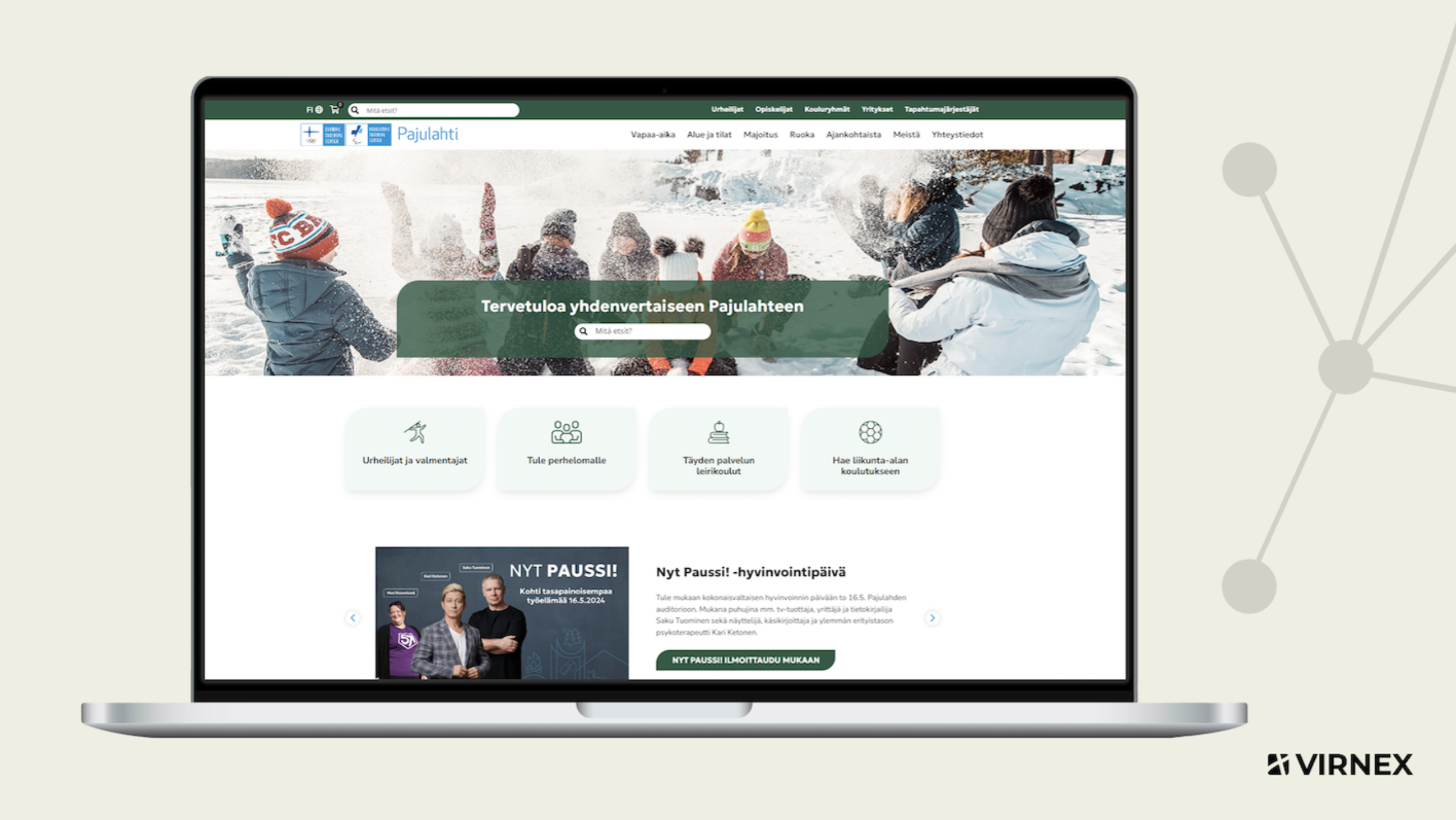 Pajulahden Urheiluopisto (WordPress, Virnex) - Referenssitarina ...