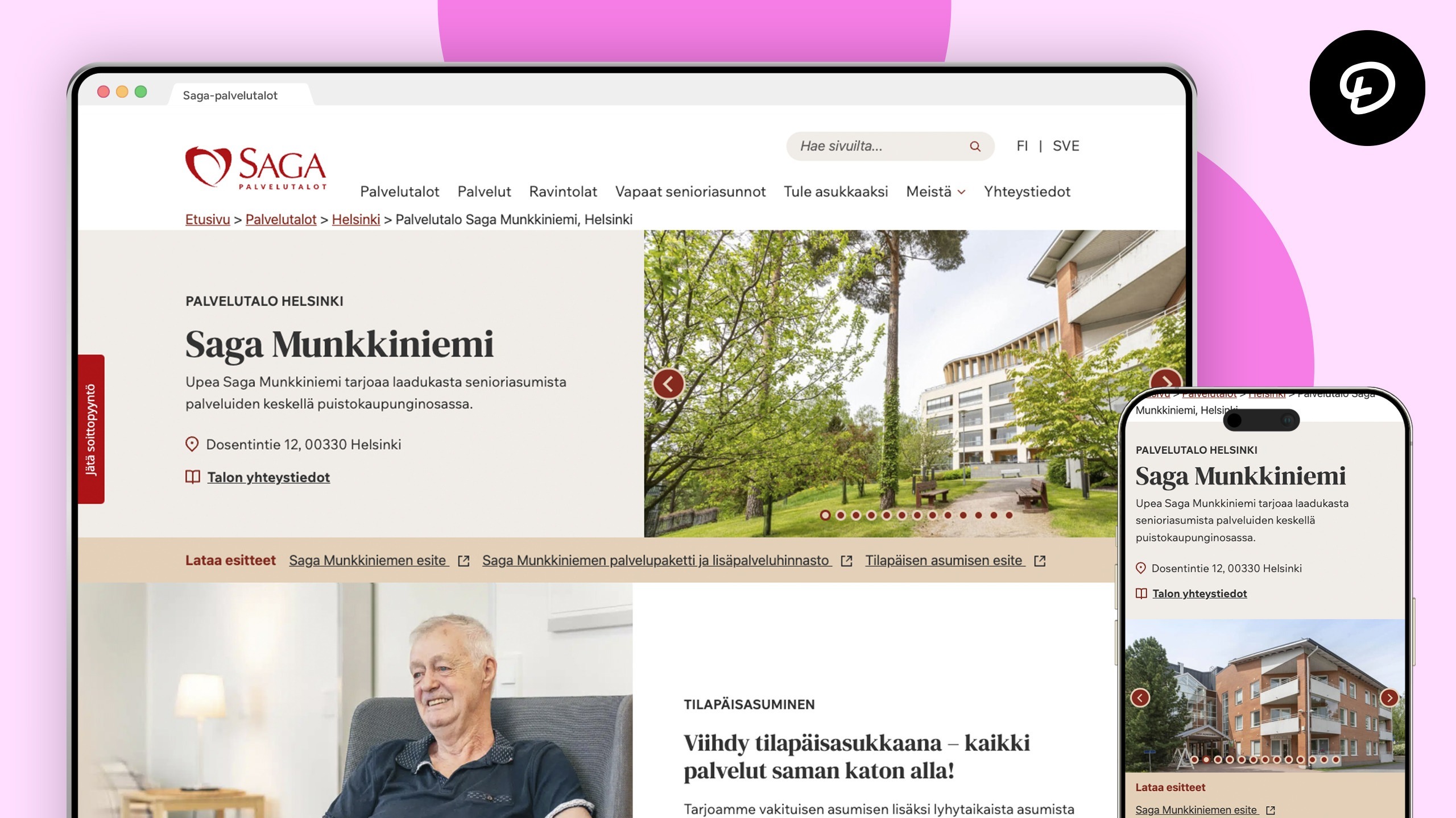 Saga Care sivustouudistus (WordPress, Digiteam Oy) - Referenssitarina digipalvelun uudistuksesta ...