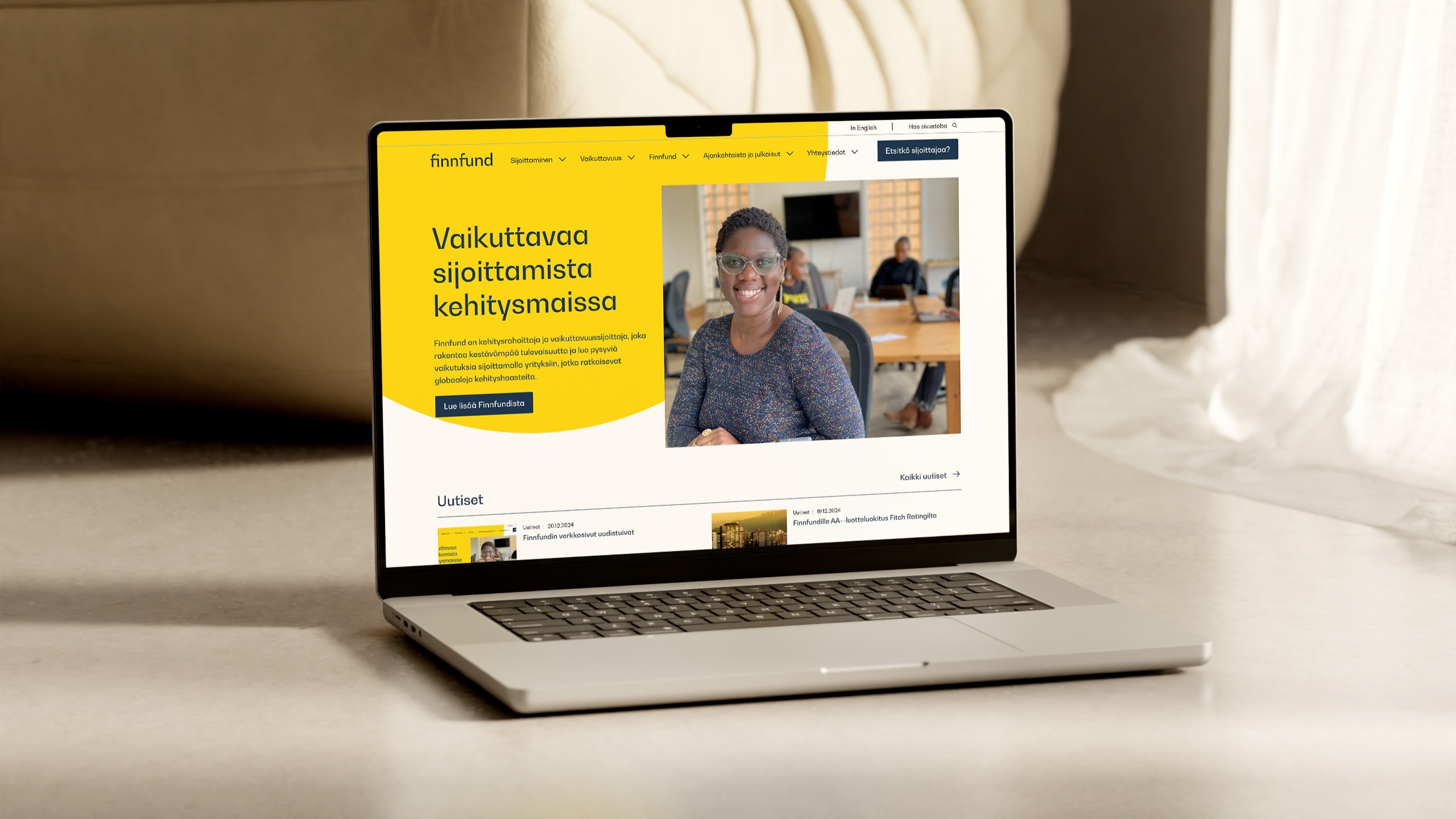 Finnfund - uusi verkkopalvelu ja digimarkkinointi (WordPress, redandblue) - Referenssitarina ...